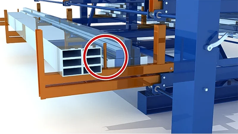crank out cantilever rack – Steel Pallet
